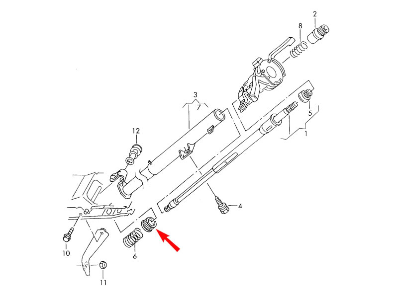 Original VW Steering Tube Column Bearing - 1H0419517A | eBay