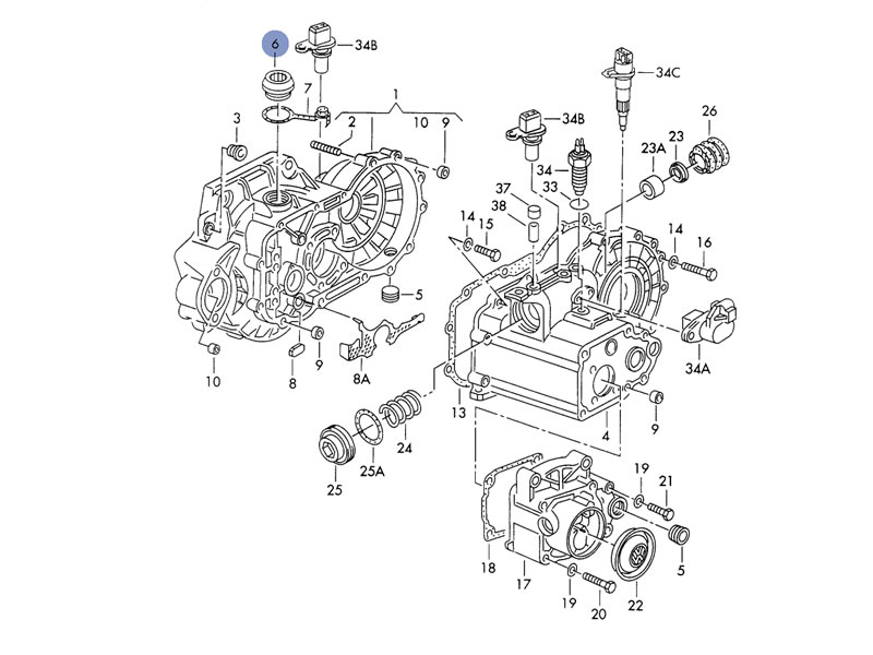 Vento Genuine VW Transmission Sealing Plug for sale on 2040-motos