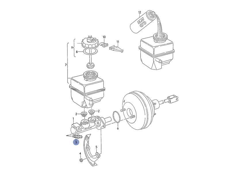 Buy Vento Genuine VW Brake Master Cylinder Sealing Plug on 2040-motos