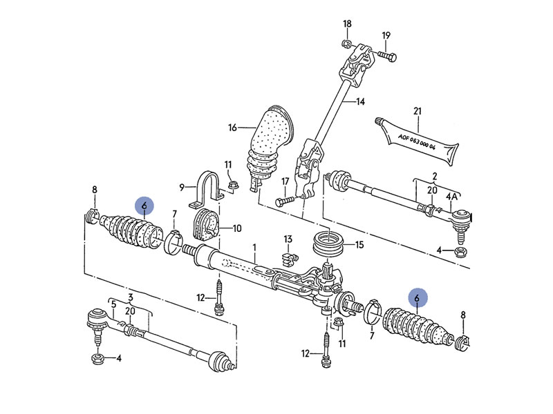 Vento Genuine VW Steering Rack Boot Gaiter for sale on 2040-motos